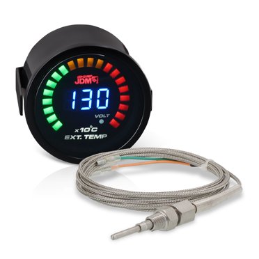 AJP Distributors JDM Sport 5" Black Face Analog Tachometer 11K RPM Tach ...