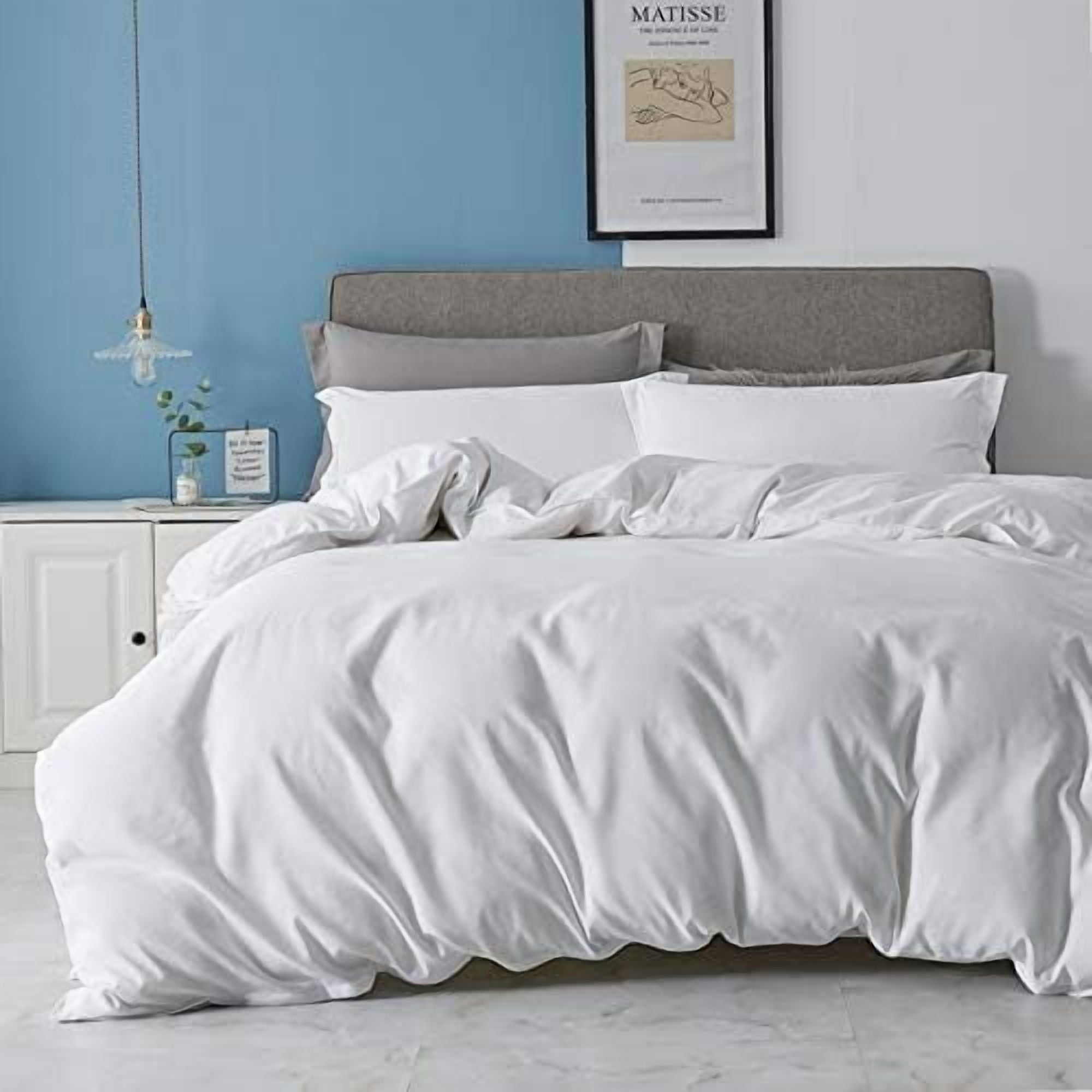 Click here for Siabc-Plain Duvet Cover White King King prices