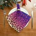 GZHJMY Rainbow Leopard Napkins Table Decorations Napkin Set for Gift ...