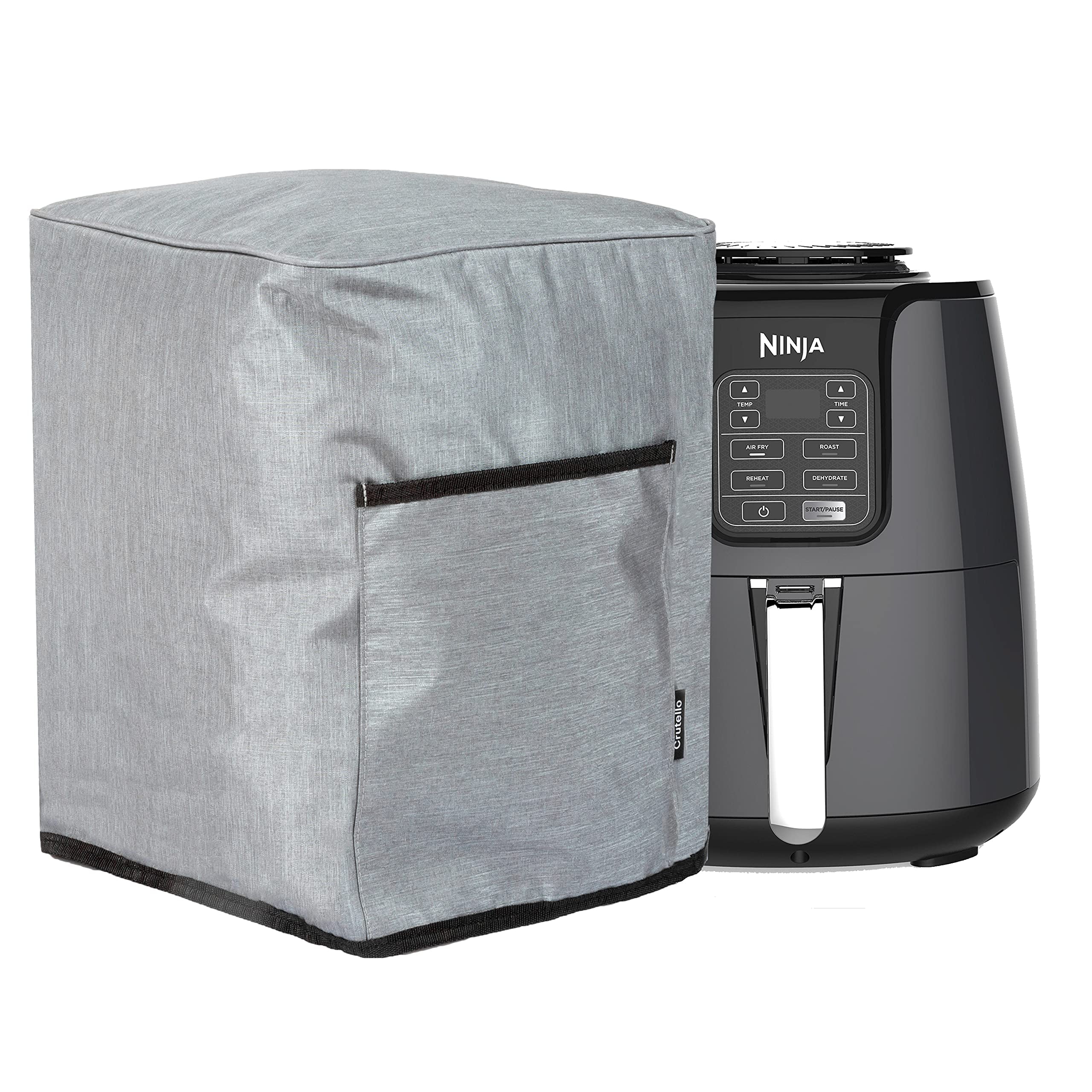 Crutello Air Fryer Cover with Storage Pockets for 4 Quart Fryer, Air ...
