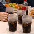Reusable Plastic Cups,Clear Restaurant Grade 8 oz Plastic Cup,Party ...