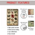 Tin Metal Signs Types of Dragon Poster Dragon Knowledge Poster ...