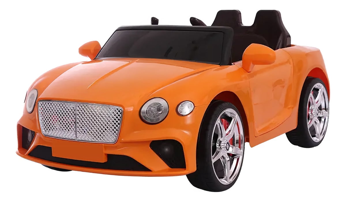 Carro Eléctrico Infantil Aeiou Bentley Con Control 12vv Naranja ...