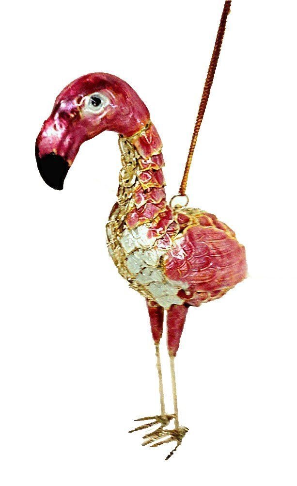 Cloisonne Articulated Flamingo Ornament, Enamel on Copper - Walmart.com
