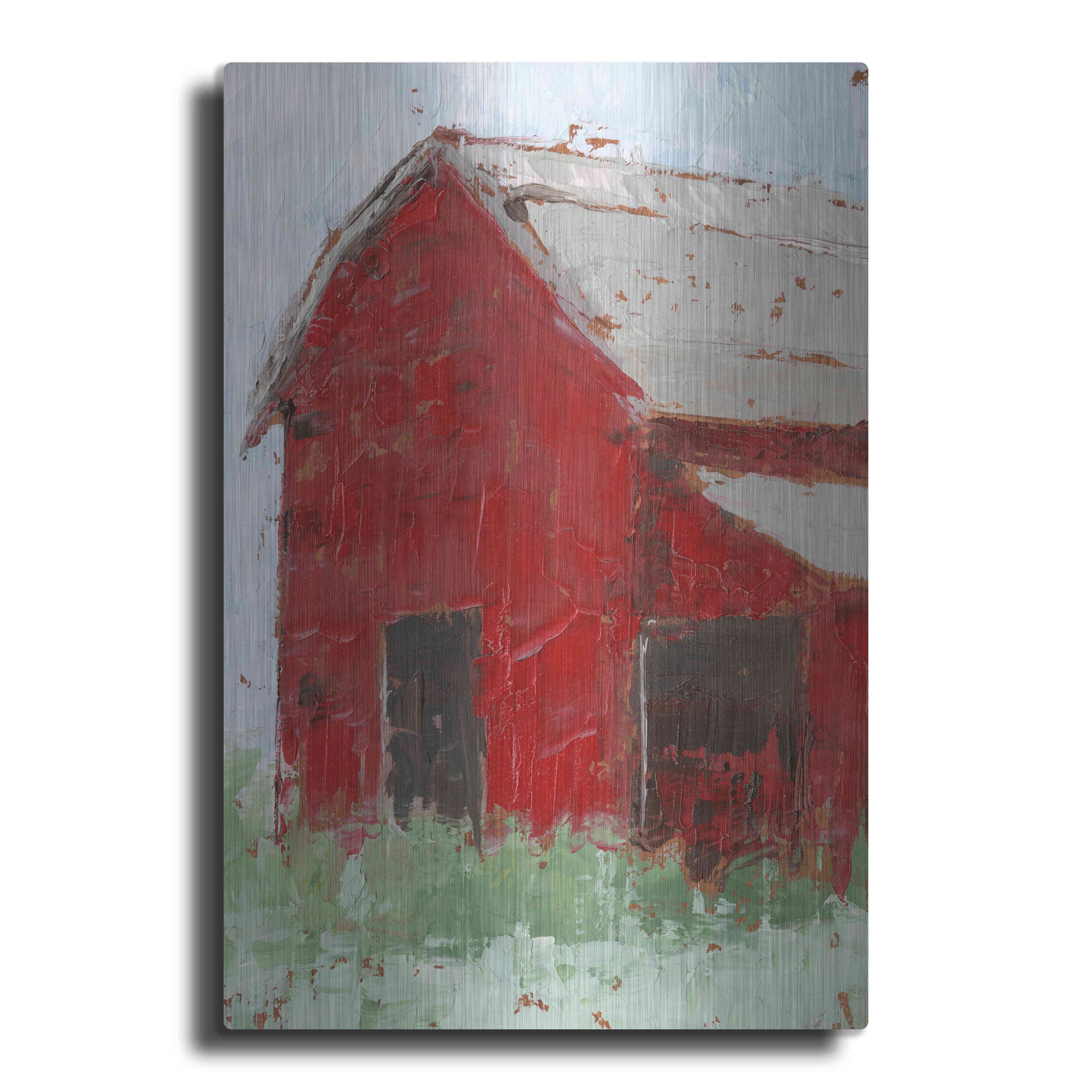 Luxe Metal Art 'Big Red Barn II' by Ethan Harper, Metal Wall Art, 24 ...