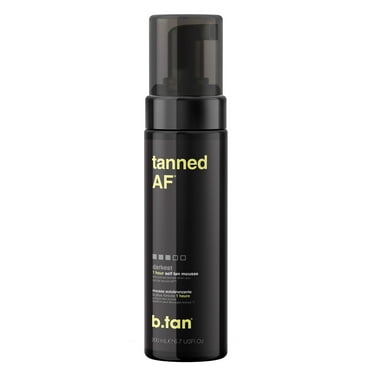 b.tan Tanned AF Instant Dark Quick Self-Tan Mousse, 6.7 fl oz - Walmart ...