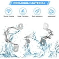 ANYWAY.GO 24Pcs 2 9/16 Inch (65mm) 304 Steel Conduit Clamps, Conduit ...