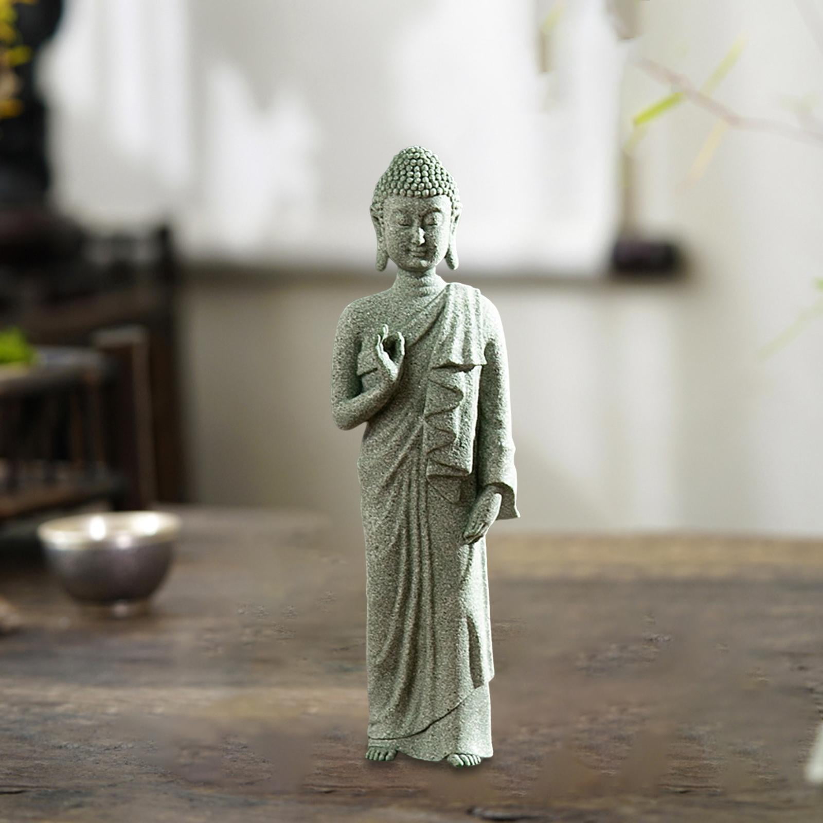 Standing Collectible Sculpture Meditating Figurines Ornament Home Hand ...