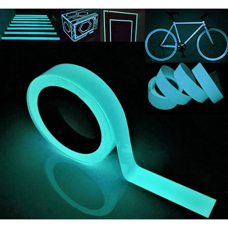 YDJKET Halo in black tape, bright blue adhesive tape, phosphorescent ...