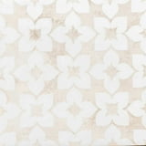 The Tile Life Phlox White Porcelain Encaustic Tile - 8 x 8 in. - Satin ...