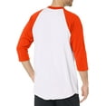 DUCHINNI MJ Soffe Men's 3/4 Sleeve Baseball Jersey, Small, Orange ...