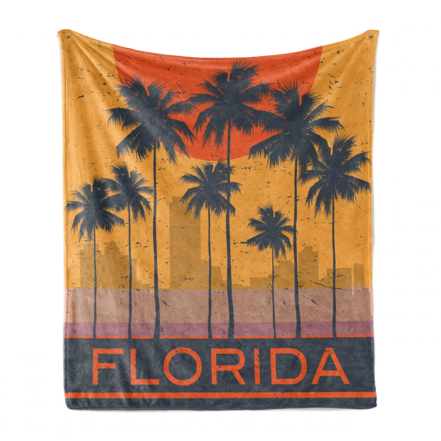 Beach Saying Soft Flannel Fleece Throw Blanket, Florida Coast with ...