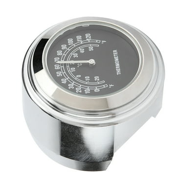 Clock Universal Motorcycle Handlebar Meter Thermometer Waterproof ...