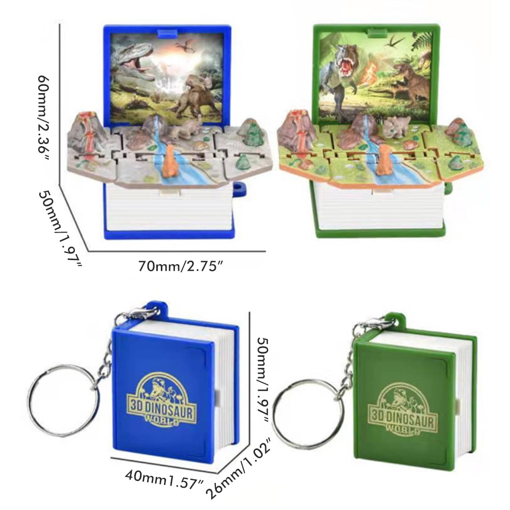 Click here for Estink Mini 3d Book Keychain Mini Book Keyring 2pc... prices