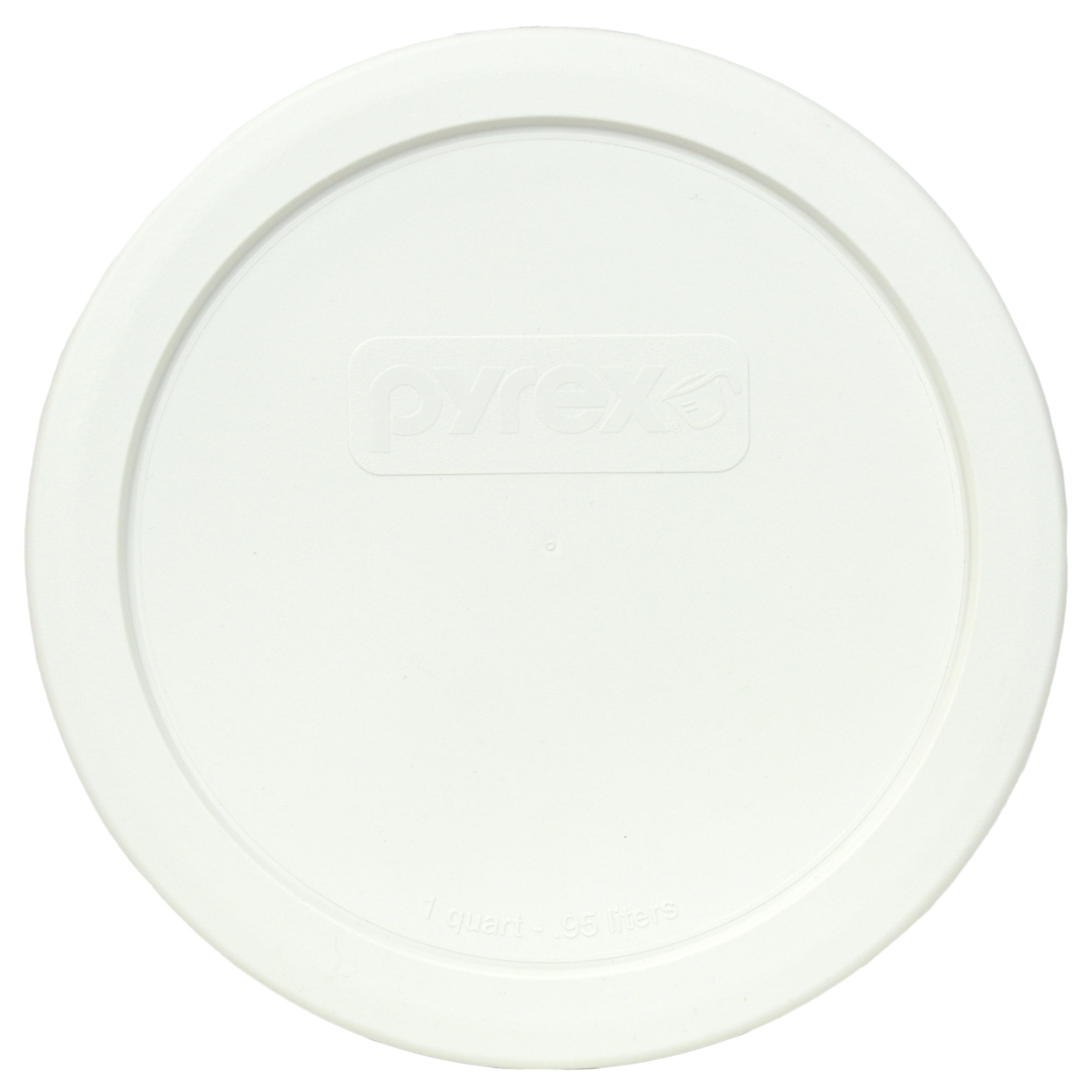 Pyrex 322-PC White Round Plastic Replacement Storage Lid Cover ...