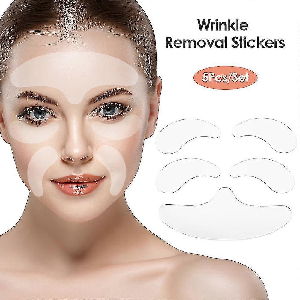 5 Pack Face Wrinkle Patches - Skincare Pads To Smooth Eyes, Mouth ...