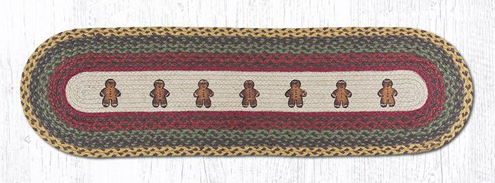 Earth Rugs OP-111 Gingerbread Men Oval Patch Runner 13" x 48" - Walmart.com