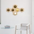 FETCOI Medal Display Hanger Rack Wooden Decoration Hexagon Honeycomb ...