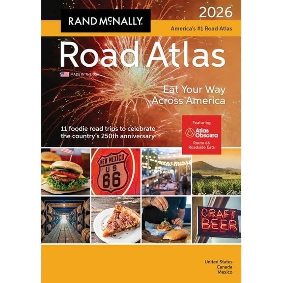 Rand McNally Large Scale 2025 Road Atlas, 10.79" x 0.79" - Walmart.com