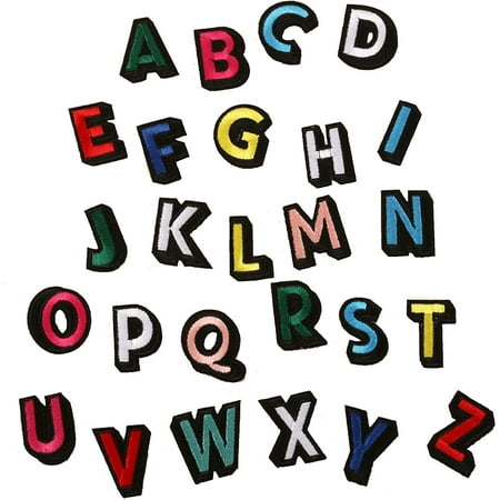 Sew on Alphabet Patches Fabric Patches Letters Patches Embroidered ...
