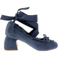 Circus Ny by Sam Edelman Della Lace-up Block-Heel Ballet Pumps Stone ...