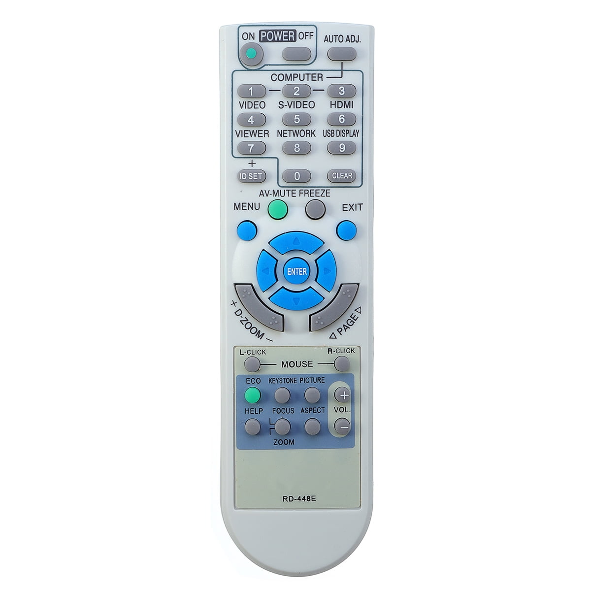 RD-448E Remote Control Replacement For NEC Projectors M300XS M350XS ...