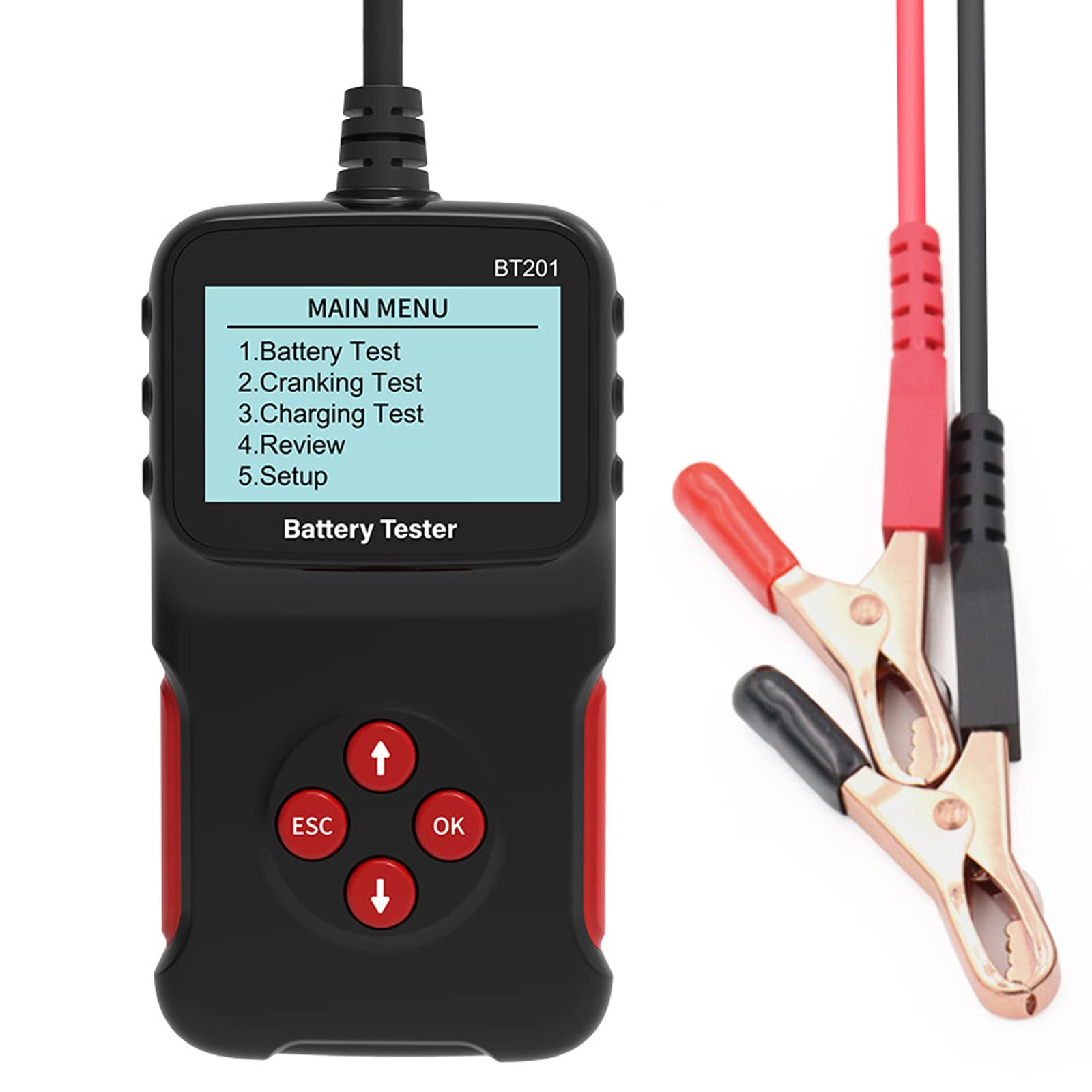 12V Car Battery Tester, Automotive 100-2000 CCA Battery Load Tester ...