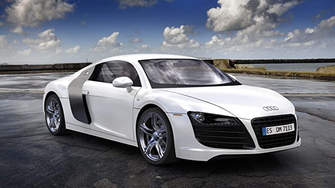 Iconic Arts Supercar Laminated Poster 24x36- Audi R8 Coupe White ...