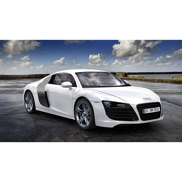 Iconic Arts Supercar Laminated Poster 24x36- Audi R8 Coupe White ...