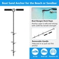 18"/24"/36" Sand Anchor,Chromium-Plated Steel Stainless Steel Boat ...