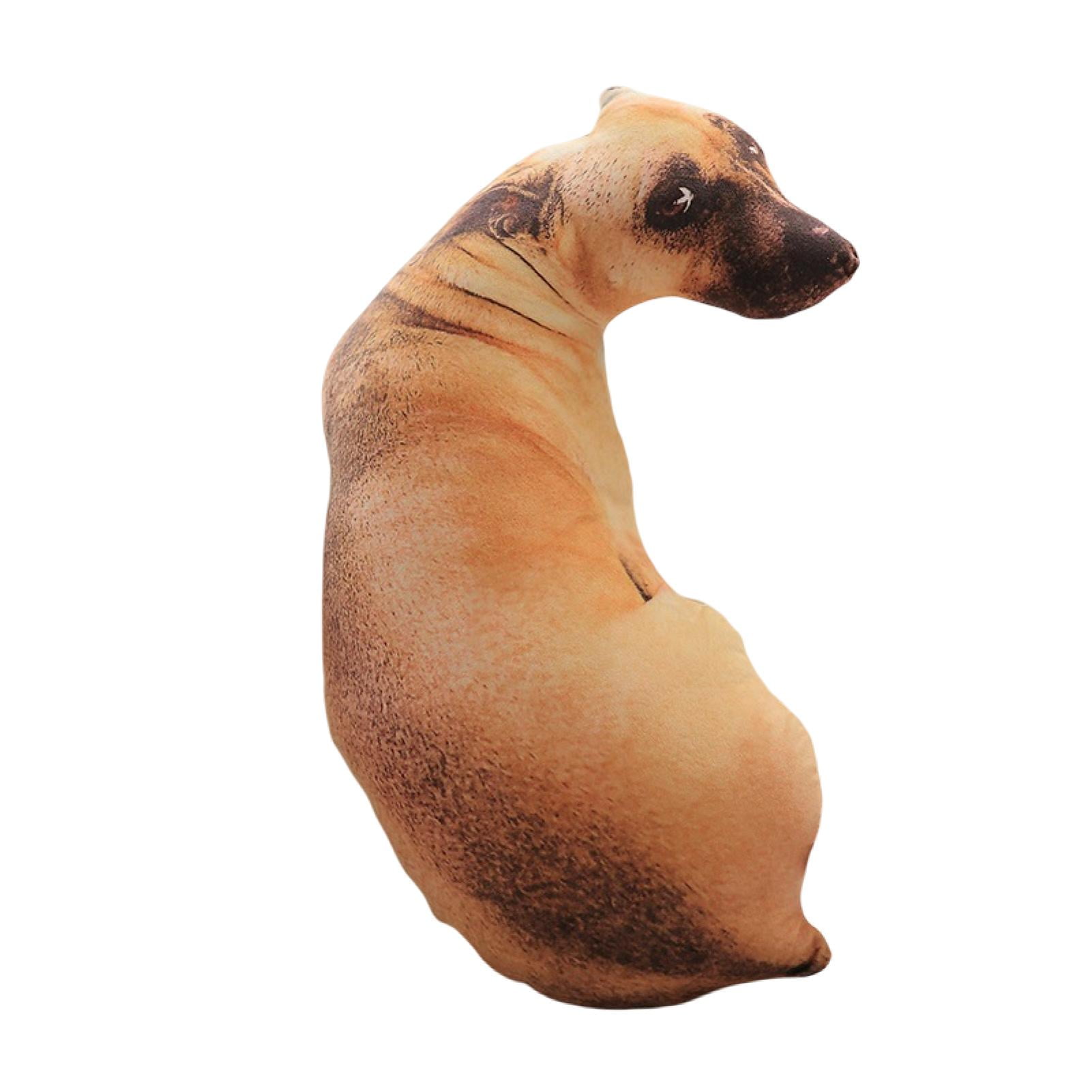 LIWEN 50cm 3D Simulation Dog Cute Plush Cushion Removable And Washable ...