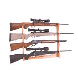 Allen Company Heavy Duty Wooden Wall Mount 4 Gun Rifle Display Rack ...