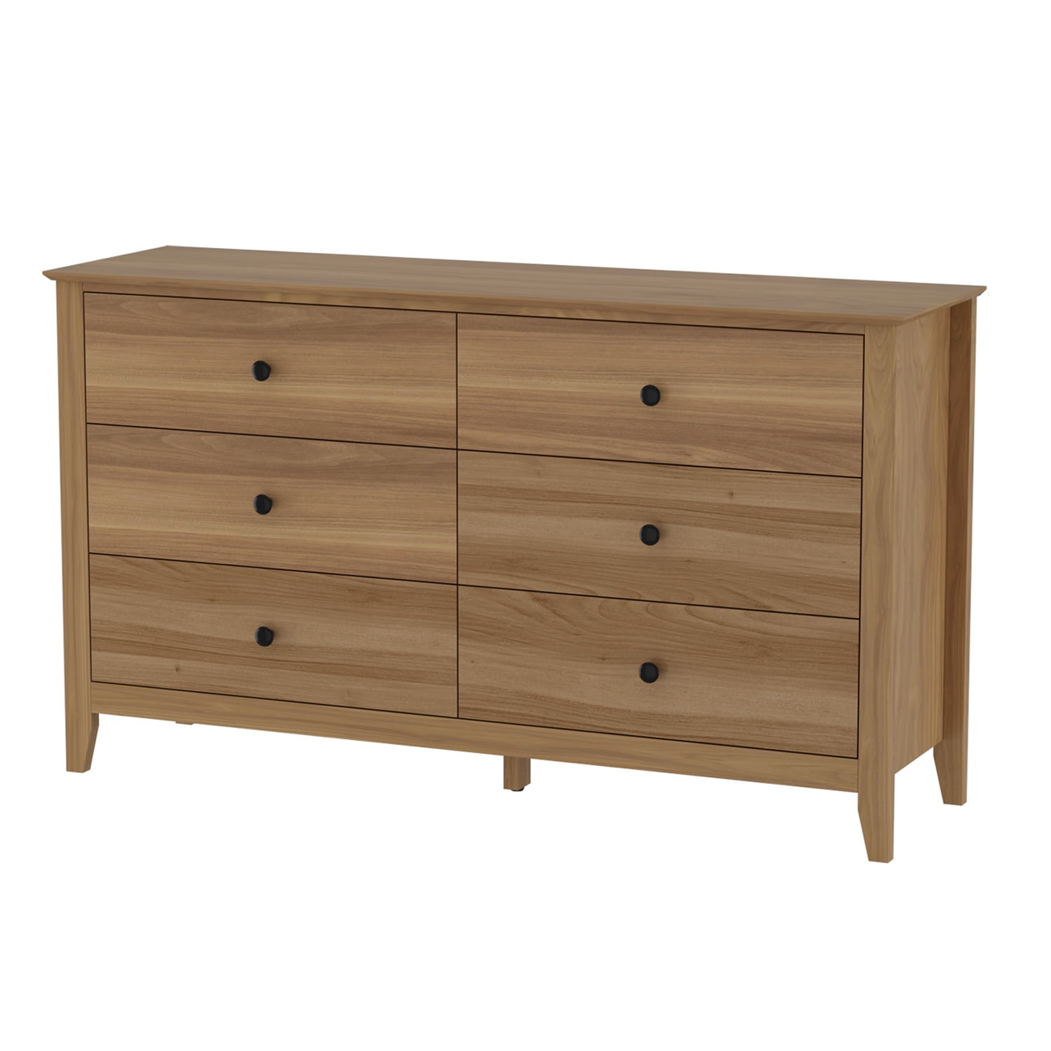 Timechee Modern Dresser for Bedroom, 6 Drawer Double Dresser for Living ...