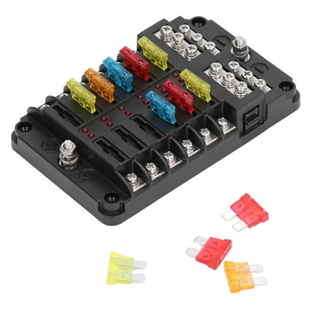 Fuse Block, Quick Fusing Fuses Box Waterproof PBT Body For Vehicle ...
