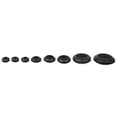 M Buder 200pcs Rubber Grommet Sealing Ring Set, Black Hardware Grommets ...