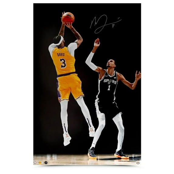 Anthony Davis Signed Autographed 24X36 Photo Lakers "Fadeaway" UDA ...