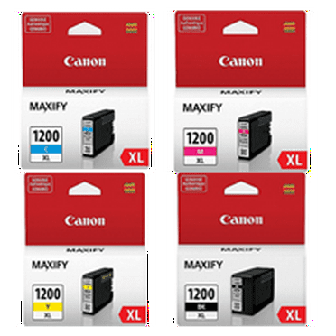 L-ink Compatible Canon PGI-1200XL Ink Cartridge Set (BK, C, M, Y ...