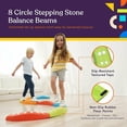Special Supplies Toddler Gym Wavy Circle Balance Beams, 8 Pc. Set, Non ...
