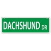 SignMission Dachshund Security Sign, 12 x 8 in., Indoor & Outdoor Use ...