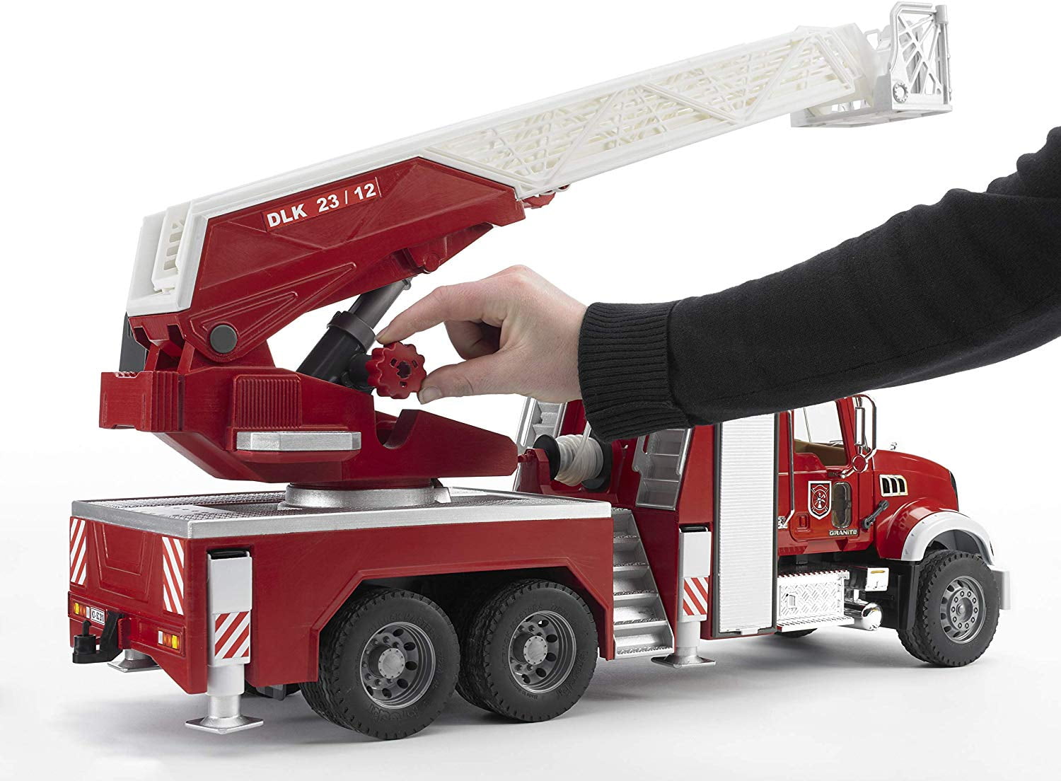 Construction Vehicles Bruder Mack Granite Fire Engine with Slewing ...