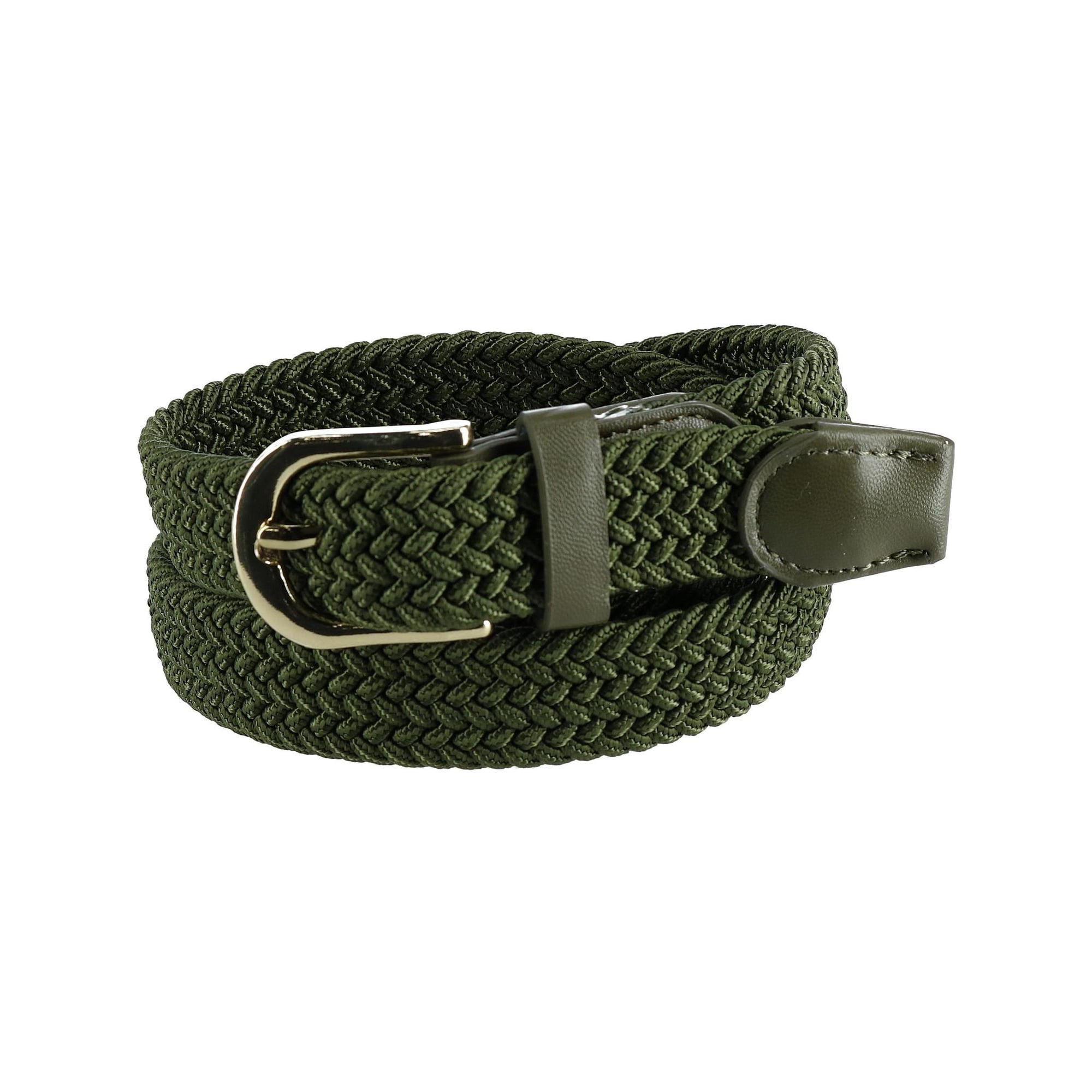 Click here for Ctm Elastic Braided Stretch Belt (Womens) prices
