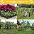 10 Panels No Dig Decorative Garden Fence for Yard, 40in (H) x 23.6ft (L ...