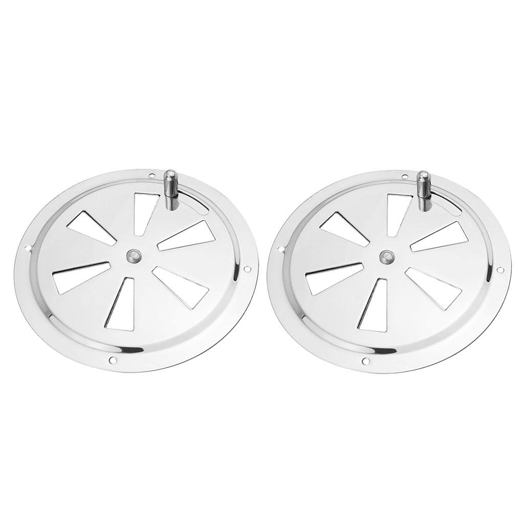 2x Five Oceans air Thru Butterfly Vent Inch, 316 Stainless Steel Boat ...