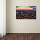 Trademark Fine Art "From the Roofs of Paris" Canvas Art by Mathieu ...