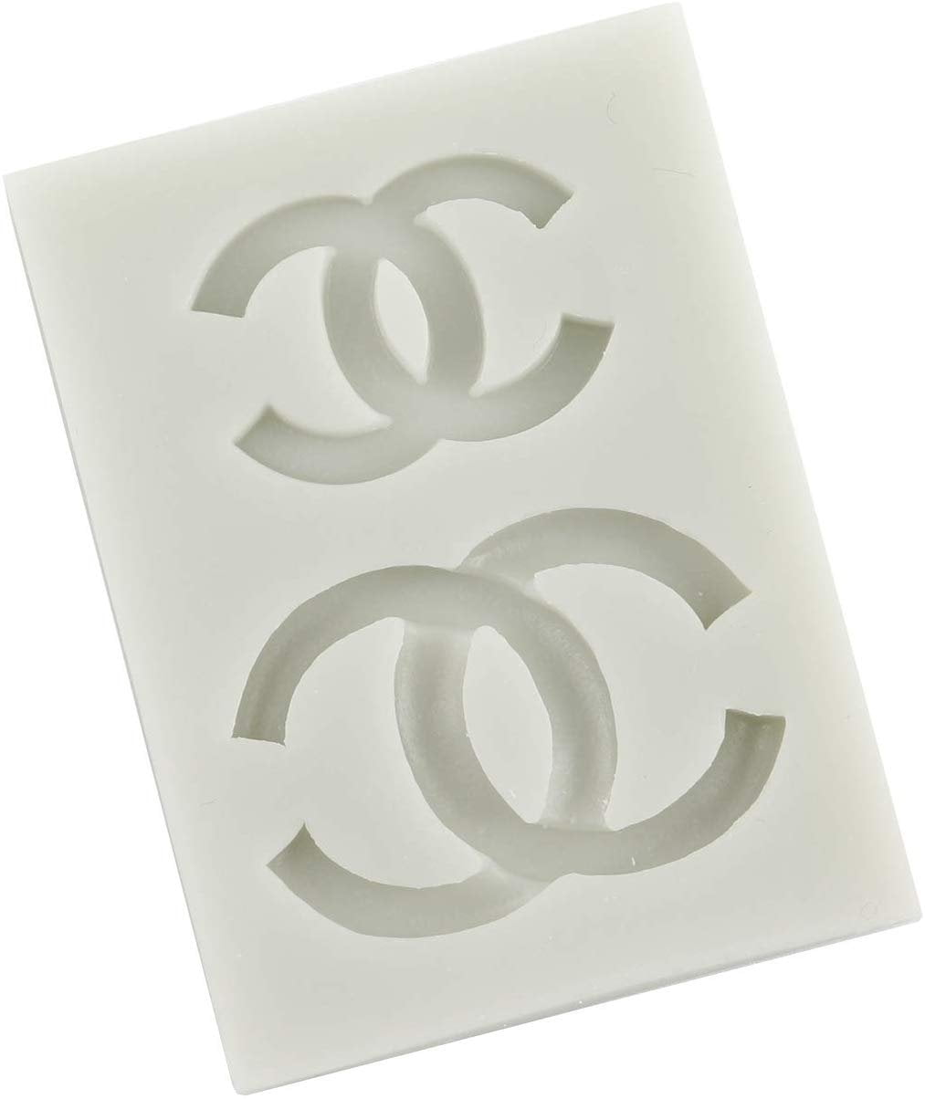 O'Creme Designer-Logo Silicone Fondant Mold, Multiple Brands, Fashion ...