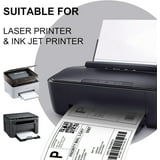 "RyhamPaper 50 Waterproof Sticky Shipping Labels, LaserJet & Ink, 5.5 ...