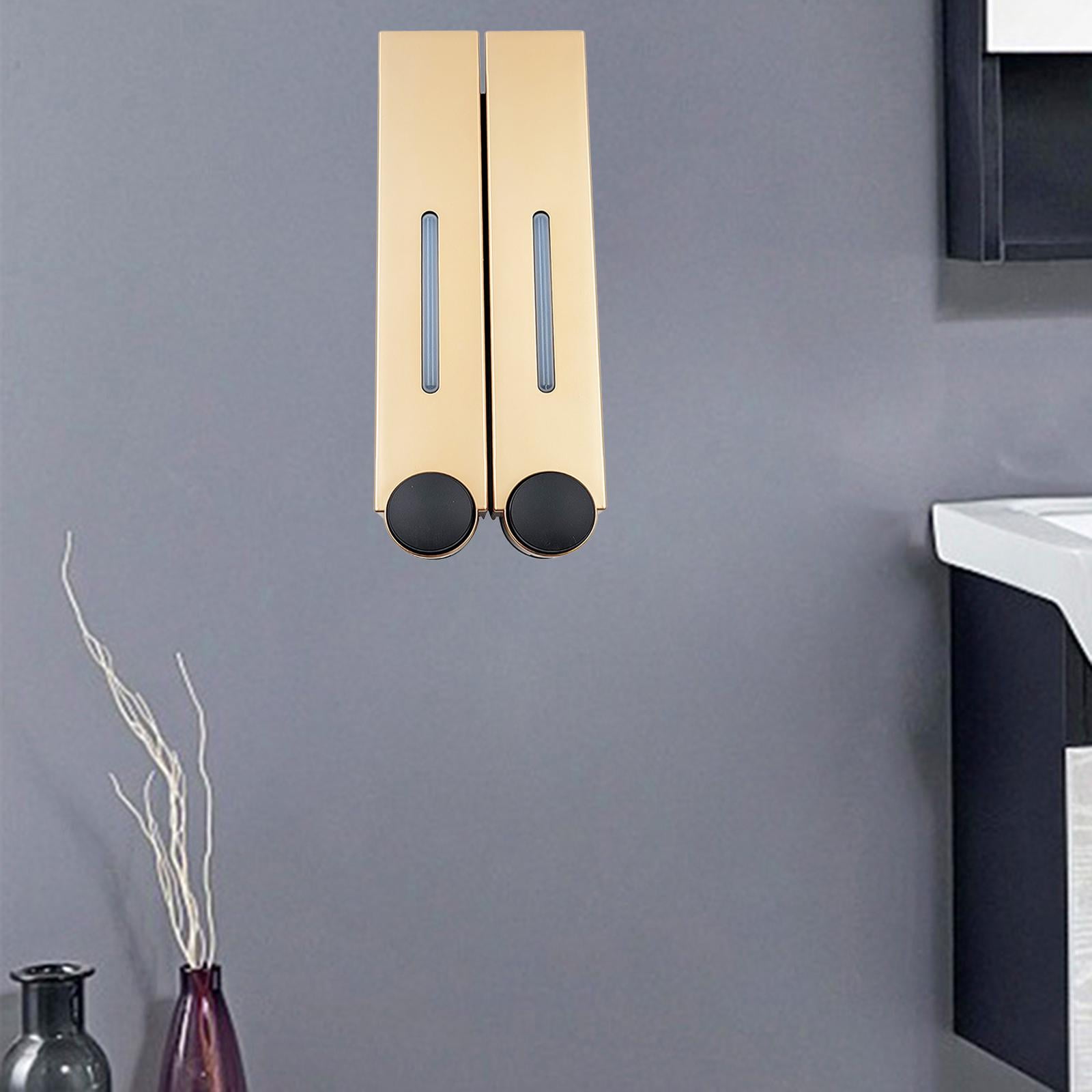 Wall Mounted Chamber Soap Dispenser Hand Press Shower Container Pump ...