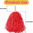12 Pcs Red Pom Poms Cheerleading Sports Spirited Plastic Cheer Pompoms ...