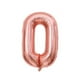 40 Inch Rose Gold Jumbo Digital Balloons,Numbers Balloon 0-9 Foil Mylar Big Birthday Party ...