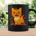Cute Cat Face Jack O Lantern Pumpkin Halloween Autumn Fall Coffee Mugs ...